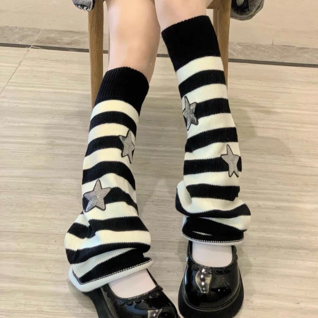 PO leg warmers y2k acubi grunge, Women's Fashion, Watches & Accessories ...