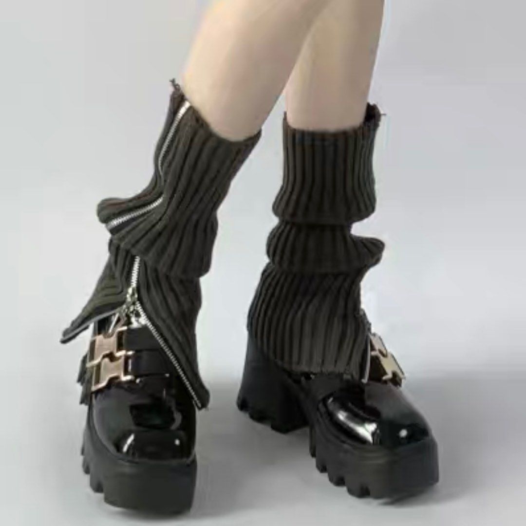 PO leg warmers y2k acubi grunge, Women's Fashion, Watches & Accessories ...