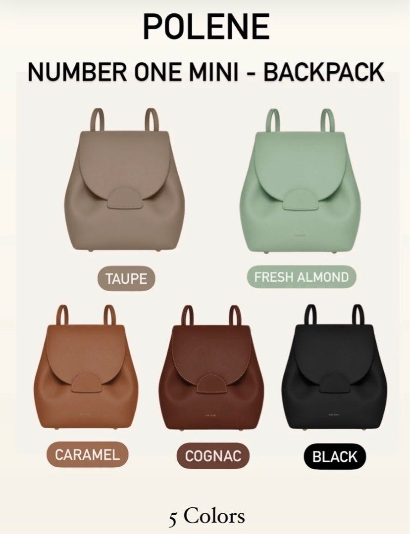 Polene Numero Un Mini Backpack, 名牌, 手袋及銀包 - Carousell