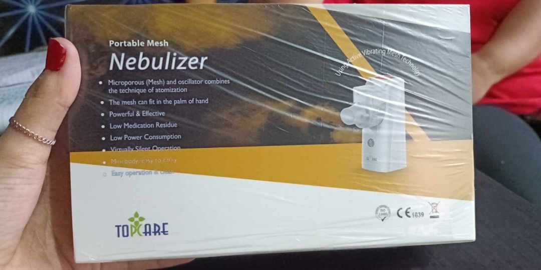 Portable & Rechargeable Mesh Nebulizer (Topcare), Health & Nutrition, Medical Supplies & Tools ...