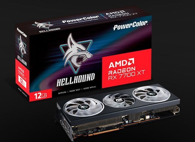 PowerColor RX7700XT HellHound 12GB GDDR6, Computers & Tech, Parts ...