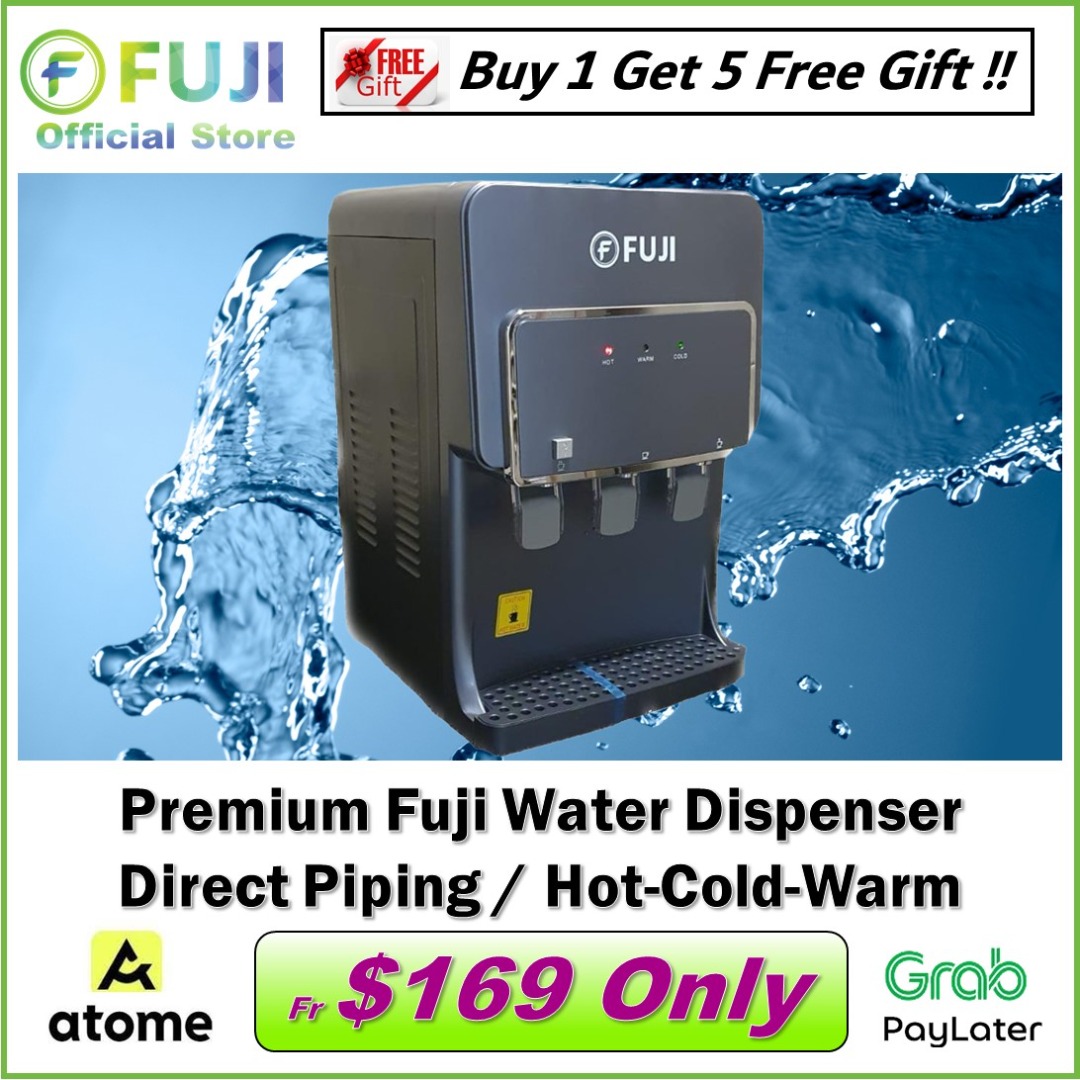 Premium Fuji Water Dispenser With Compressor Cooler & Direct Piping To ...