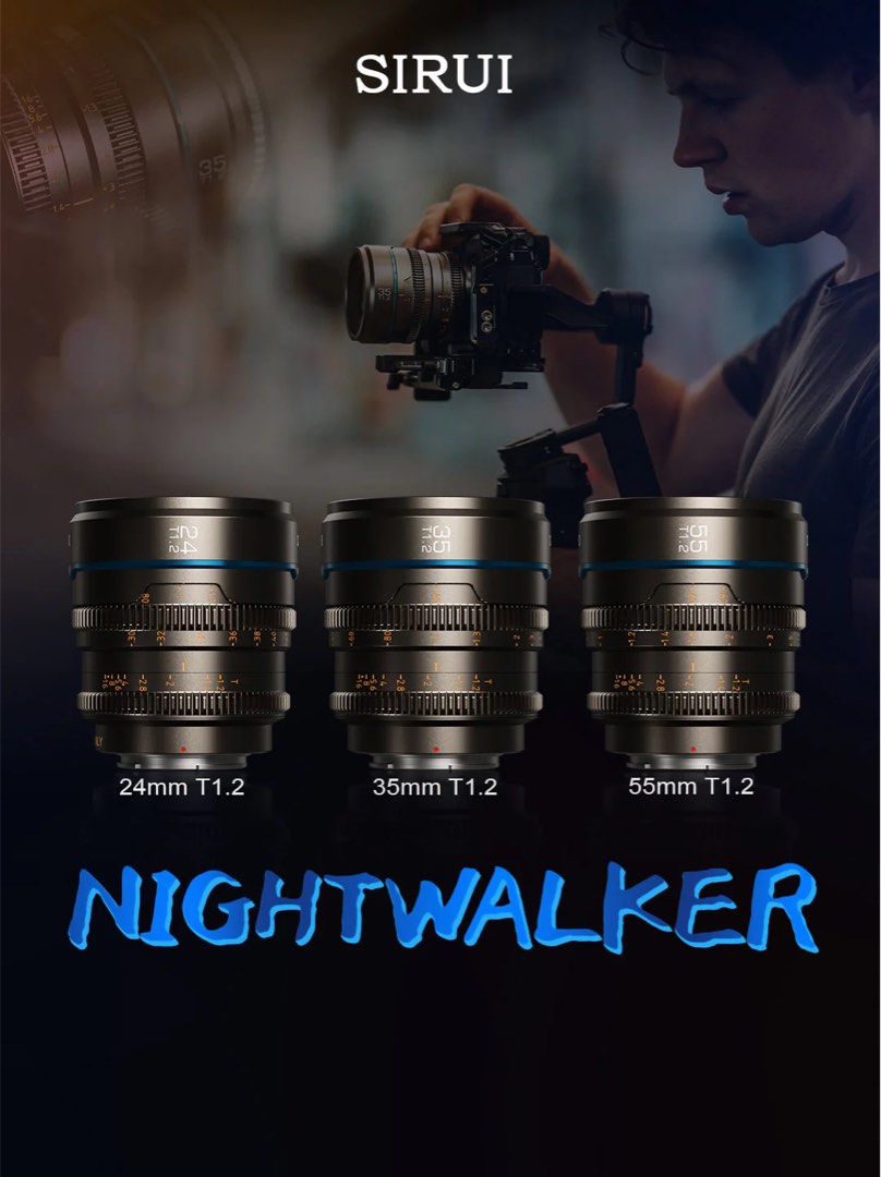[pre-order] Sirui Nightwalker cine lens t1.2, Photography, Lens & Kits ...