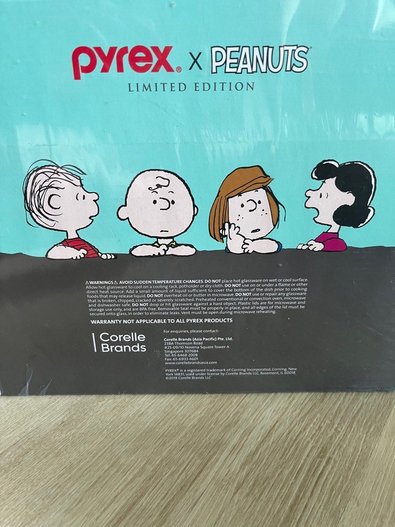 Pyrex Peanuts Limited Edition storage set, Furniture & Home Living ...