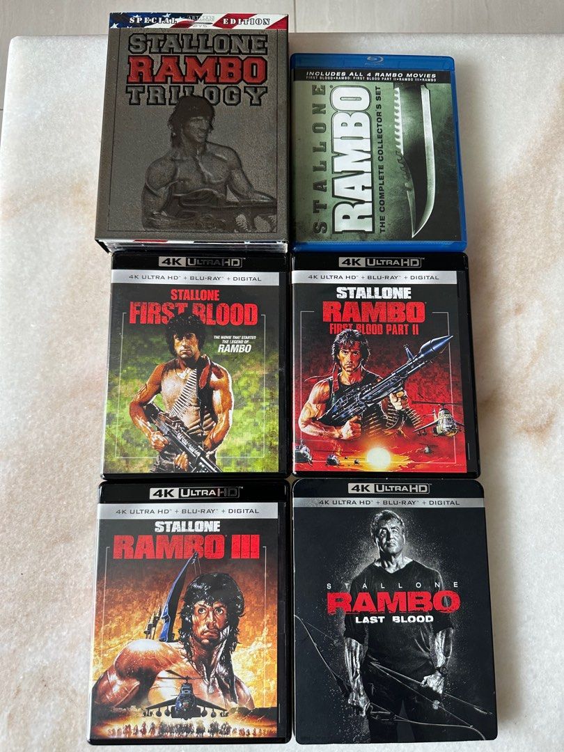 Rambo Collection, Hobbies & Toys, Music & Media, CDs & DVDs on Carousell