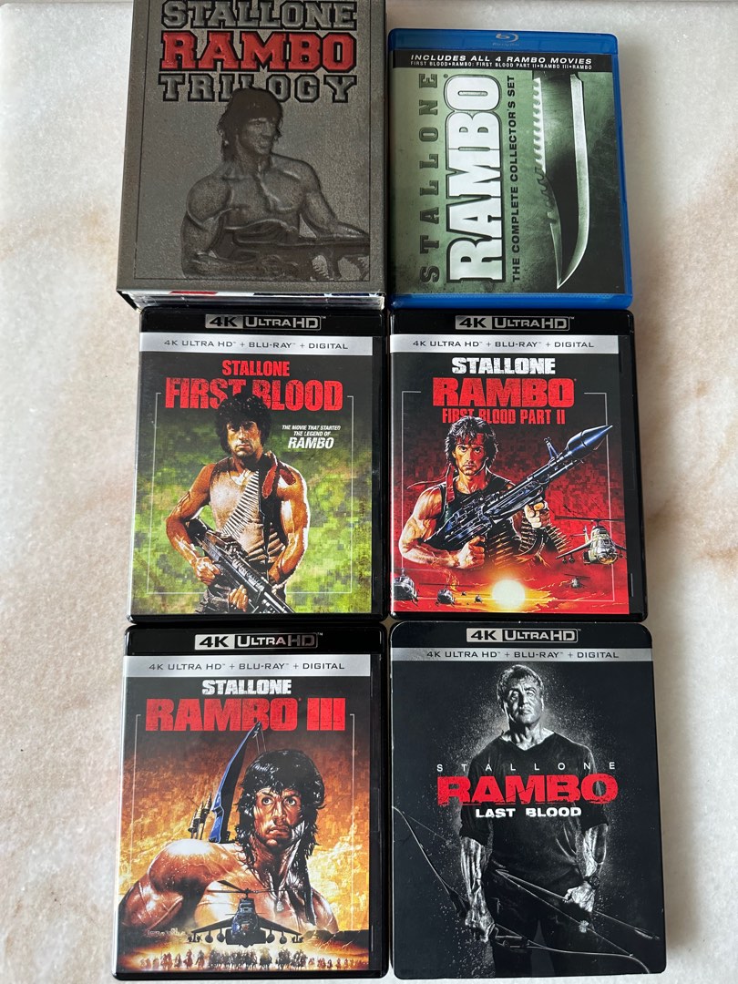 Rambo Collection, Hobbies & Toys, Music & Media, CDs & DVDs on Carousell