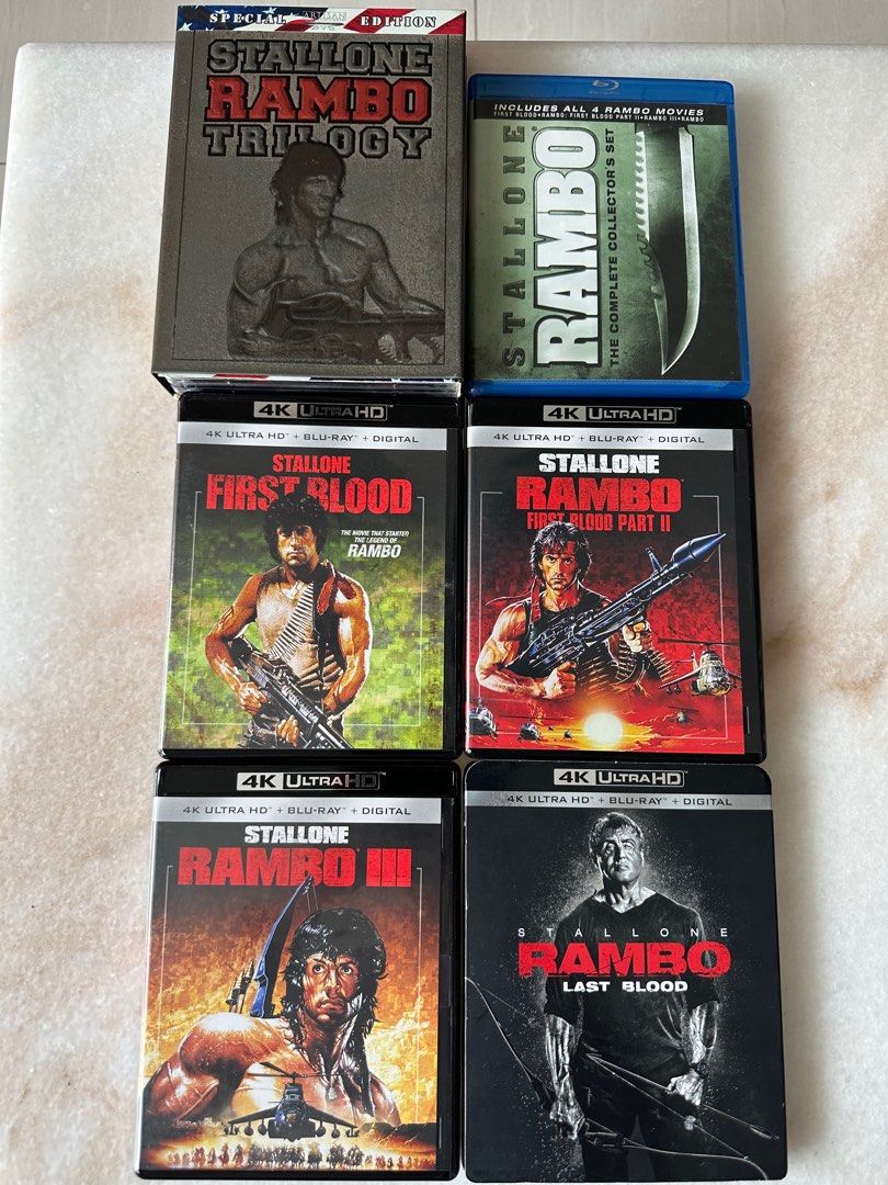 Rambo Collection, Hobbies & Toys, Music & Media, CDs & DVDs on Carousell