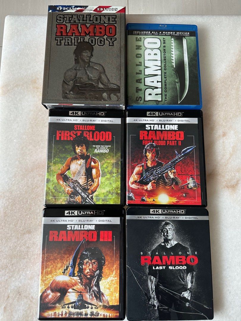 Rambo Collection, Hobbies & Toys, Music & Media, CDs & DVDs on Carousell