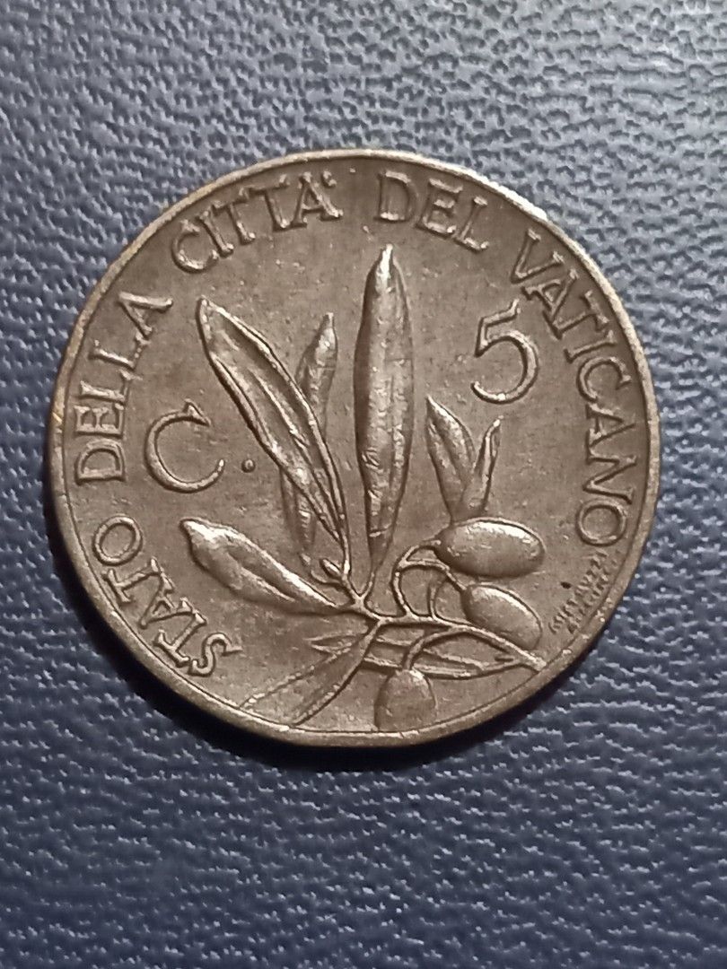 Rare 5 cents vaticano Pio italy coin, Hobbies & Toys, Memorabilia ...