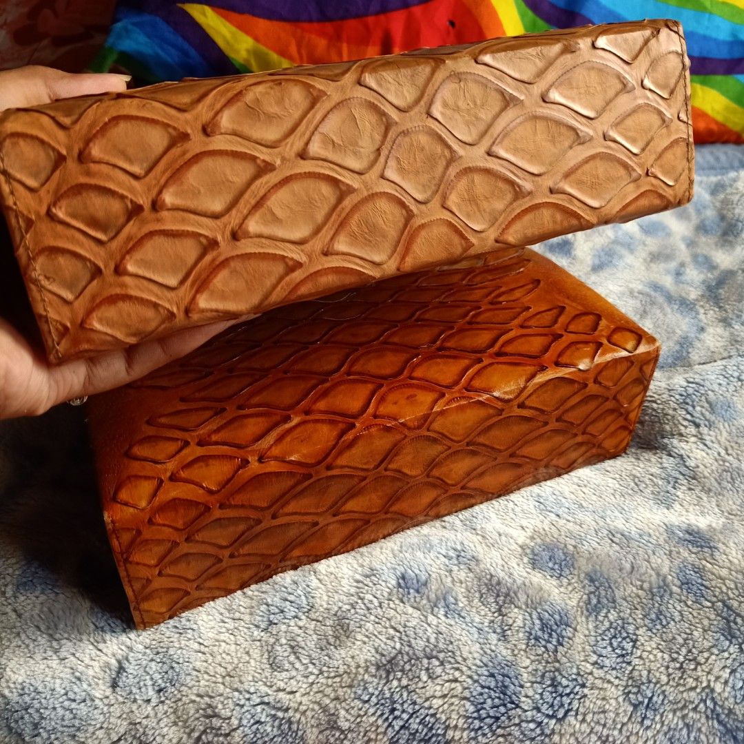 RARE! PANGOLIN Skin Handbags, Women's Fashion, Bags & Wallets, Clutches ...