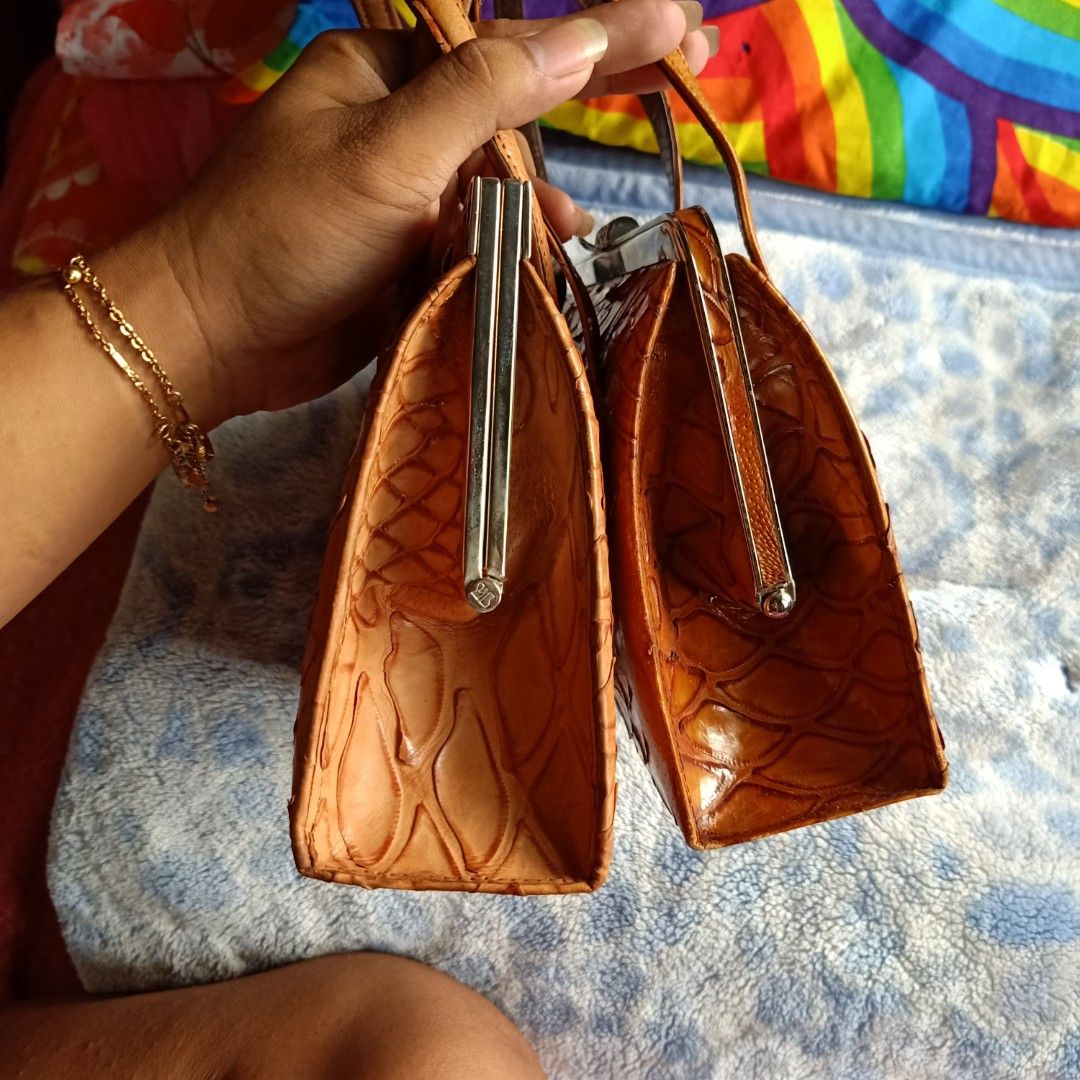 RARE! PANGOLIN Skin Handbags, Women's Fashion, Bags & Wallets, Clutches ...