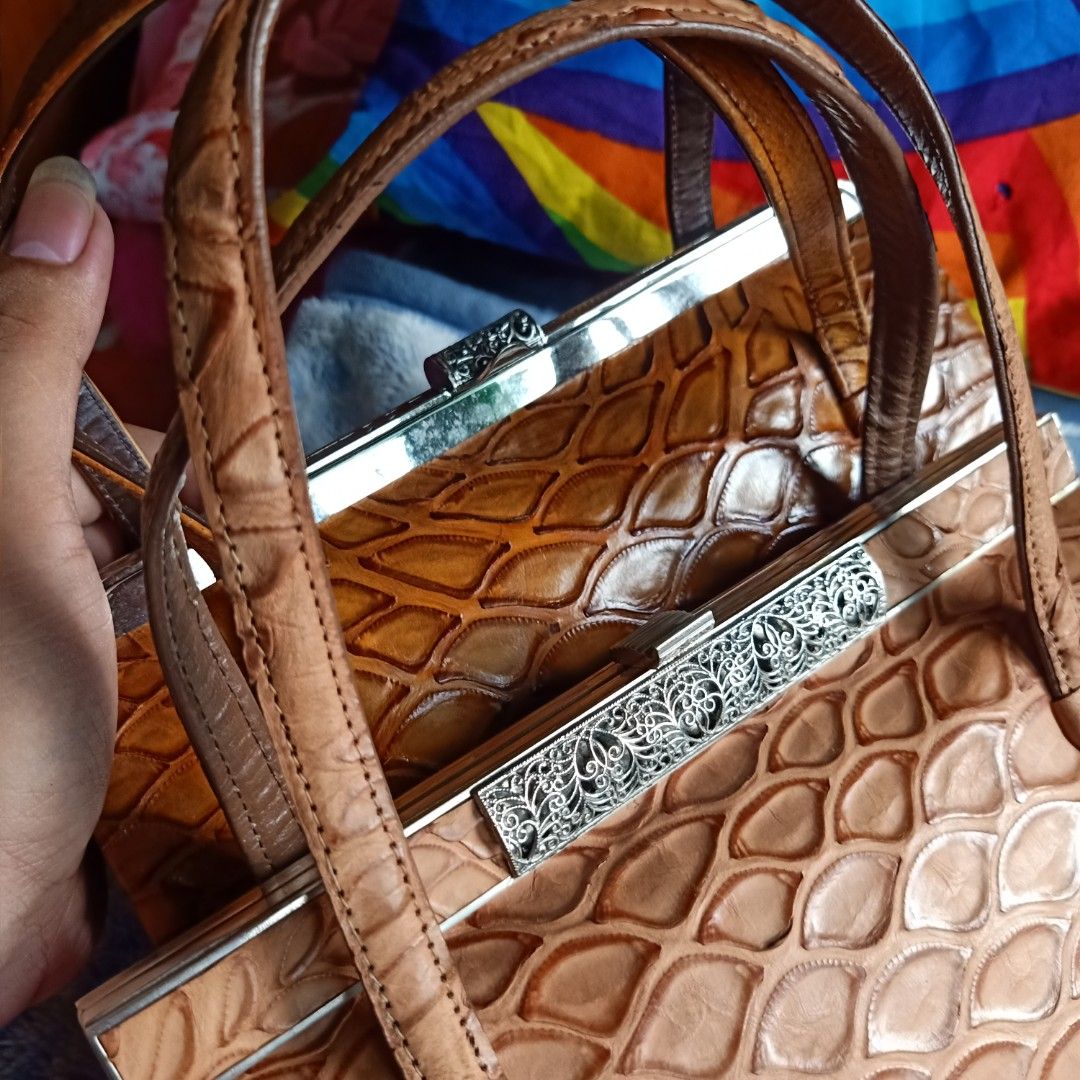 RARE! PANGOLIN Skin Handbags, Women's Fashion, Bags & Wallets, Clutches ...