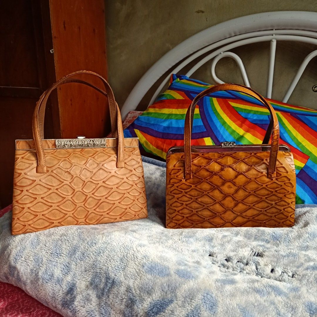 RARE! PANGOLIN Skin Handbags, Women's Fashion, Bags & Wallets, Clutches ...