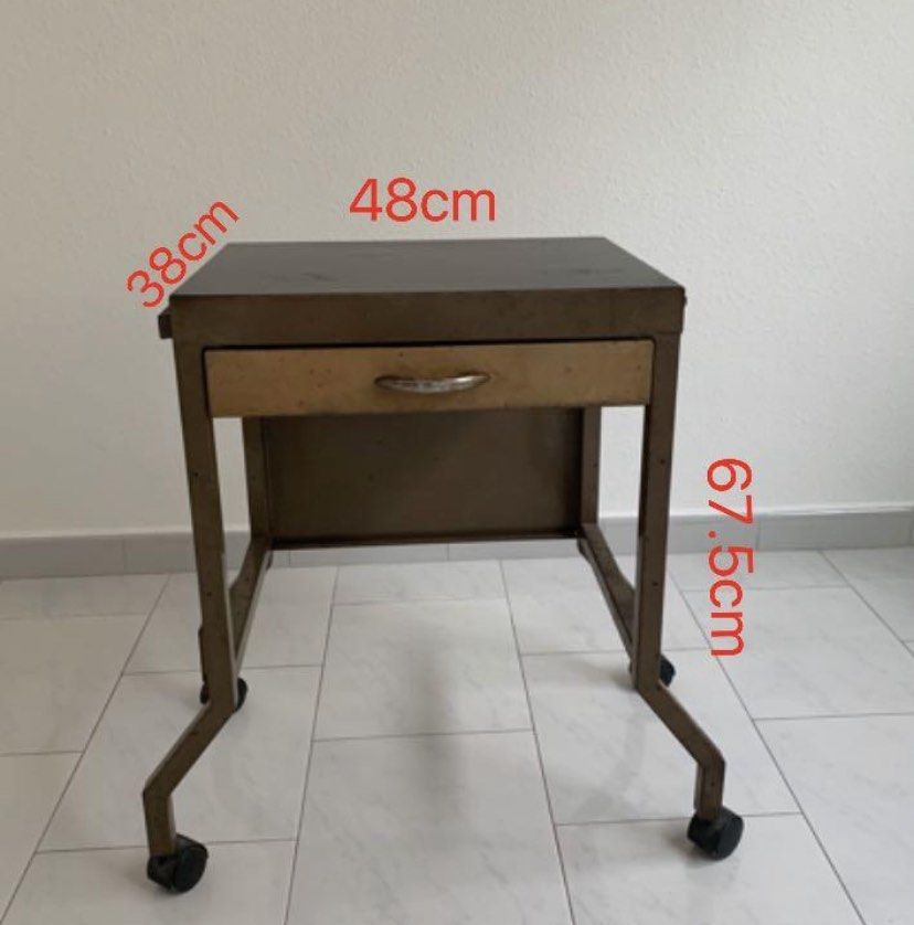 Rare vintage typewriter table, Furniture & Home Living, Furniture ...