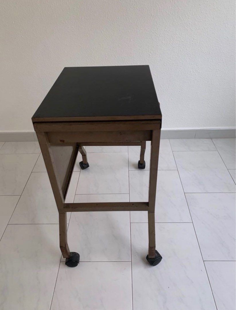 Rare vintage typewriter table, Furniture & Home Living, Furniture ...