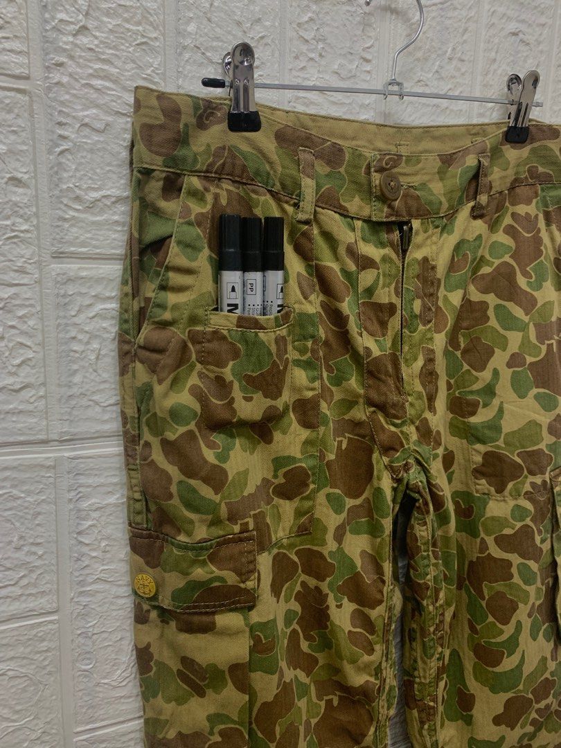 Repro "Frogskin Camo" Herringbone Military Cargo Pants (Reversible ...