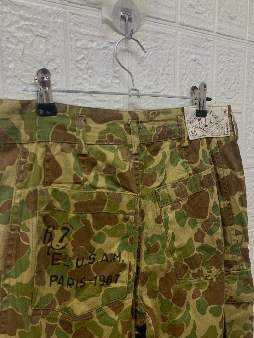 Repro "Frogskin Camo" Herringbone Military Cargo Pants (Reversible ...