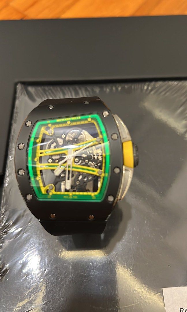 Richard Mille Yohan Blake 61-01 skeleton dial winding ceramic casing ...