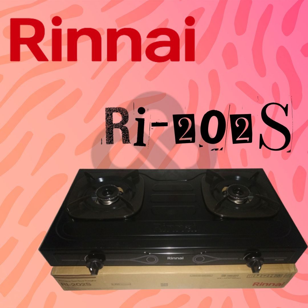 RINNAI Kompor Gas 2 Tungku RI-202S, Kitchen & Appliances di Carousell