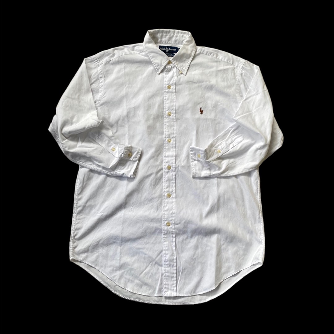RL WHITE BUTTON DOWN, Men's Fashion, Tops & Sets, Tshirts & Polo Shirts ...