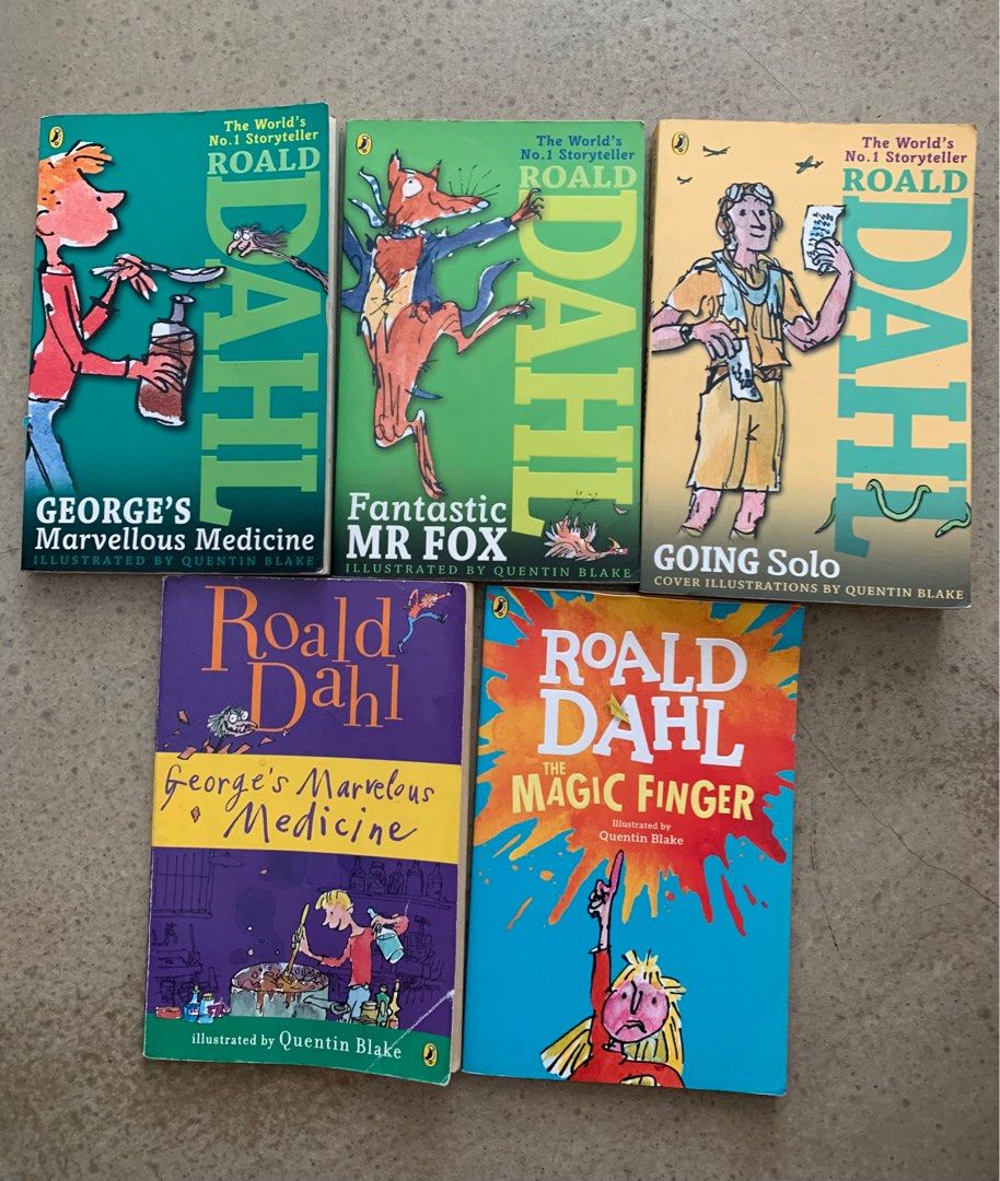 Roald Dahl books (set of 5), Hobbies & Toys, Books & Magazines, Children's Books on Carousell