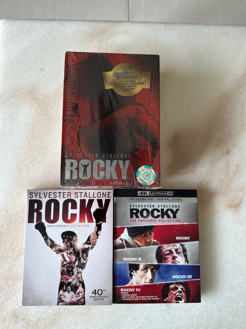 Rocky Collection, Hobbies & Toys, Music & Media, CDs & DVDs on Carousell