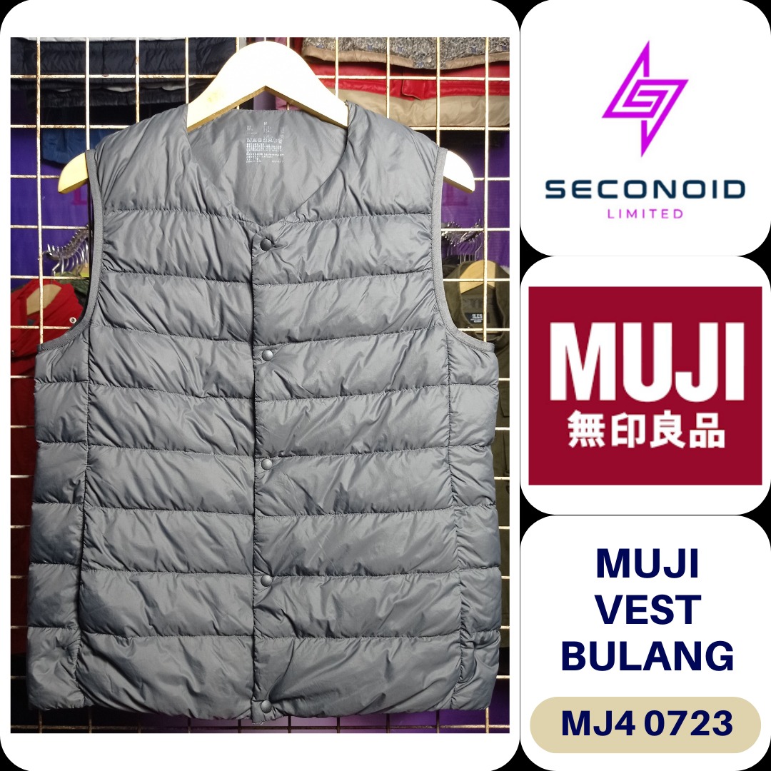 Rompi Bulang MUJI, Fesyen Pria, Pakaian , Baju Luaran di Carousell