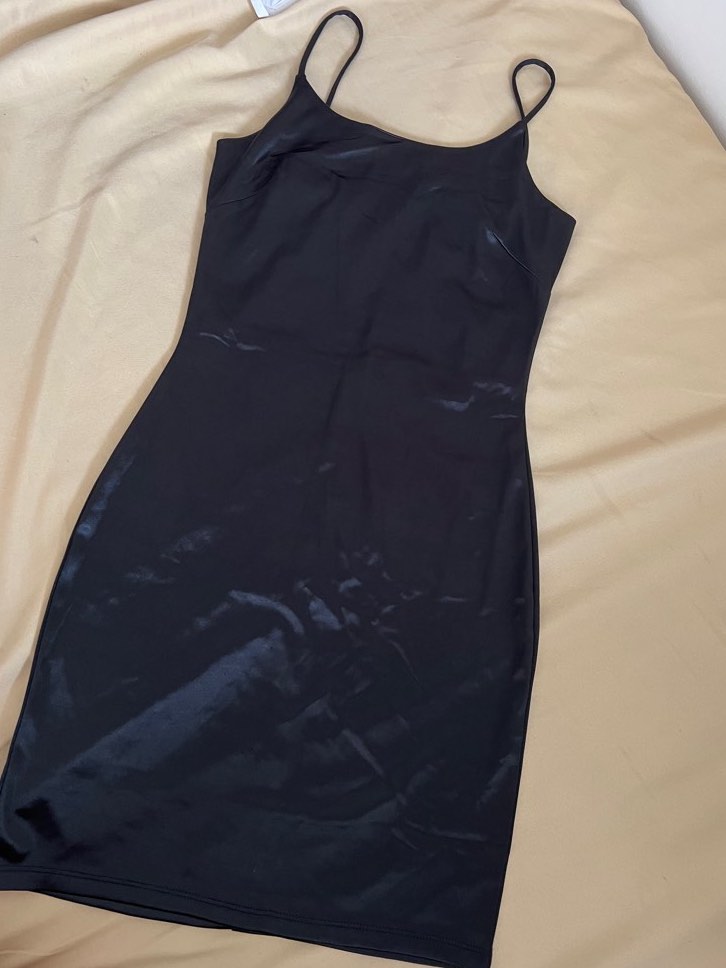 ROSS Little black satin dress, Women's Fashion, Dresses & Sets, Dresses ...