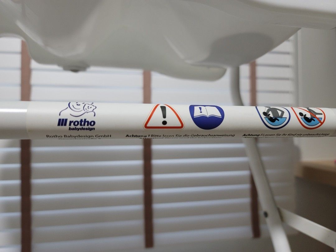 Rotho baby bath stand + Firstyears tub, Babies & Kids, Bathing ...