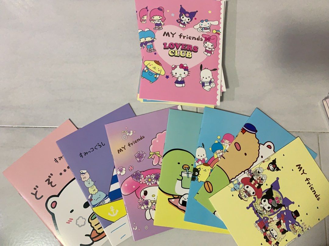 Sanrio character notebooks dairy hello kitty kuromi melody pompompurin ...