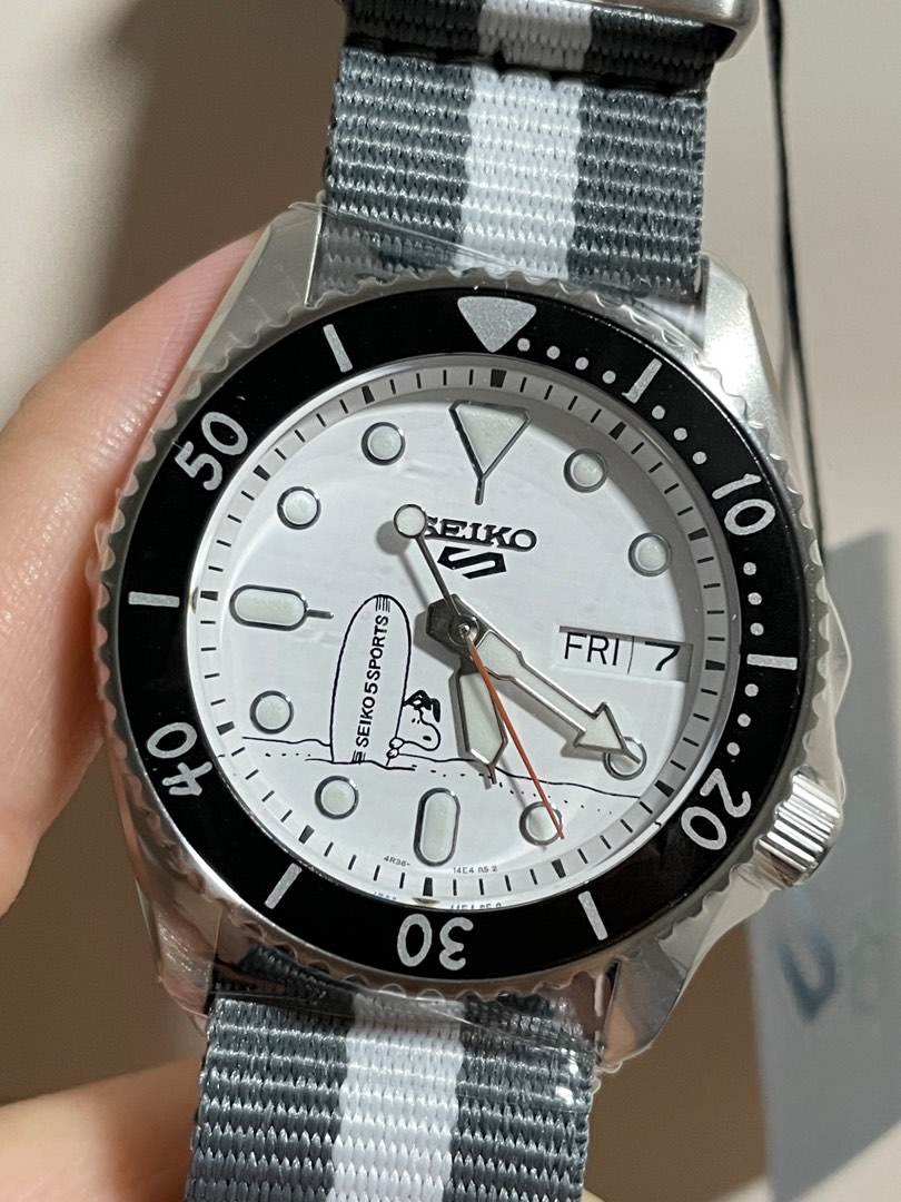 Seiko 5 Sports SRPK25 PEANUTS, Men's Fashion, Watches & Accessories, Watches on Carousell
