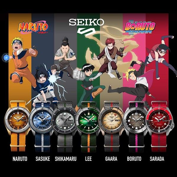 SEIKO NARUTO (FULLSET 7PCS), Men's Fashion, Watches & Accessories ...