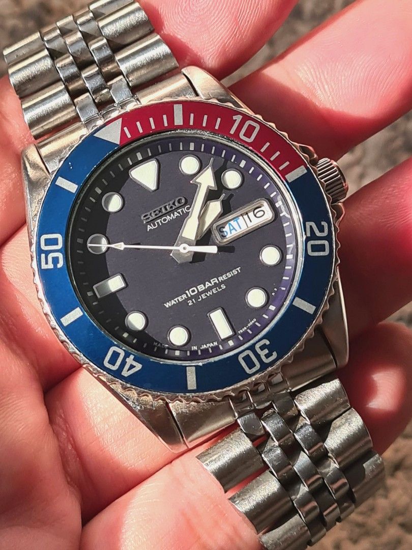 Seiko Pepsi SKX033, Luxury, Watches on Carousell