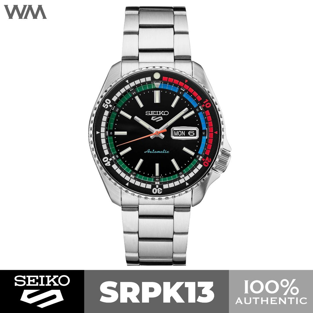 Seiko SKX Sports Style Matte Black Dial Regatta Automatic Watch SRPK13 ...