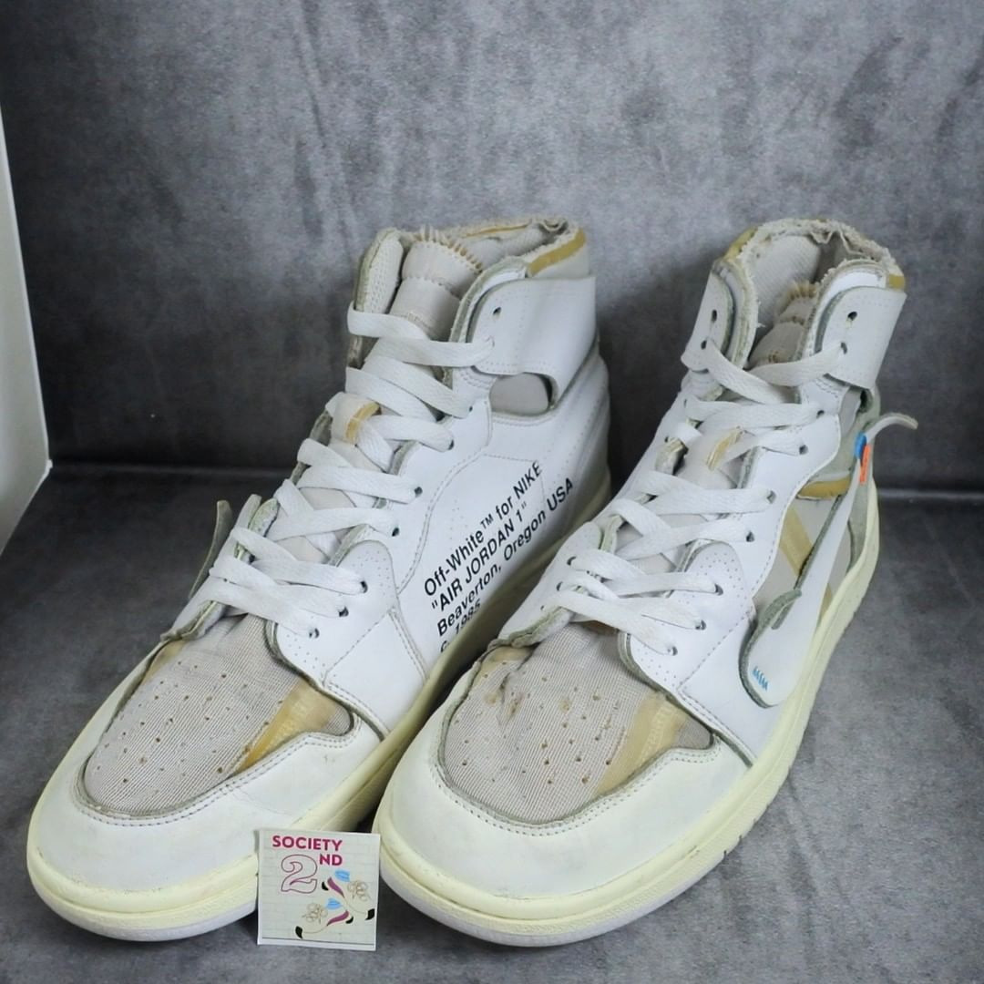 Sepatu Casual - Air Jordan 1 Retro High Off-White Size 44, Fesyen Pria ...