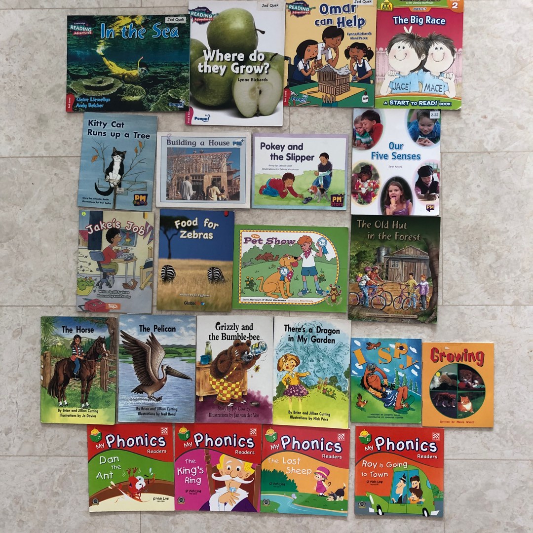 Set of 22 English story books phonics readers for children toddlers ...