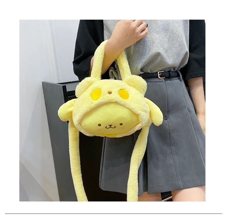 (SG Stock) Sanrio Sling Shoulder Bag Plush Cosplay Puffy Bag ...