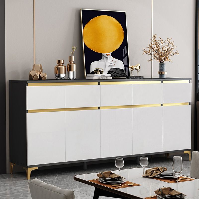 Sideboard cabinet Metal Leg Drawer with Slide track, Furniture & Home ...