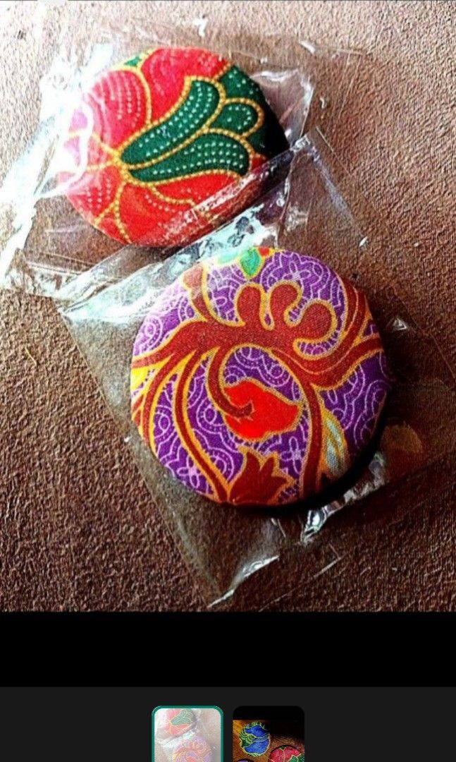 Singapore Peranakan Nyonya Batik Fabric Print Fridge Magnets, Hobbies & Toys, Stationery & Craft ...