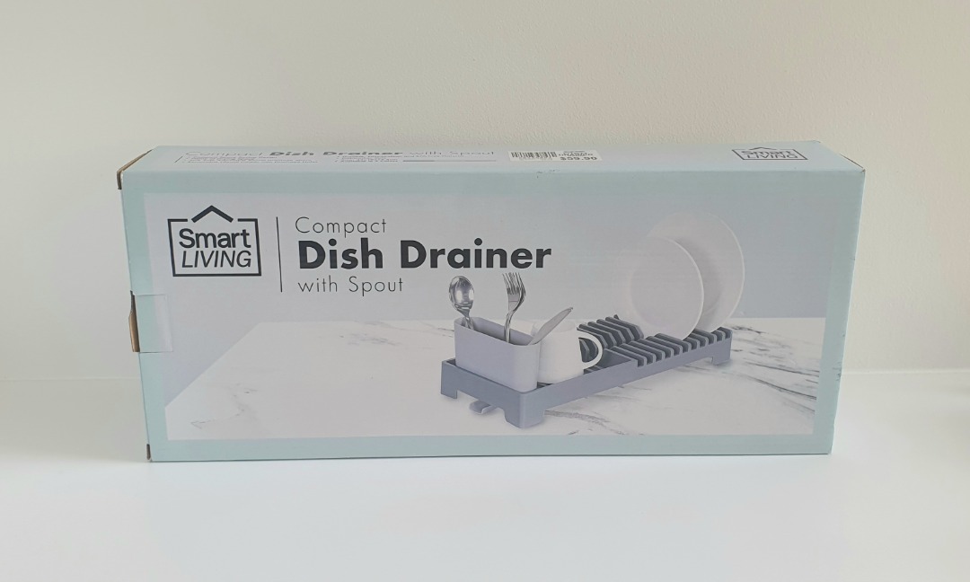 SMART LIVING Compact Dish Drainer With Spout (Beige), Furniture & Home ...