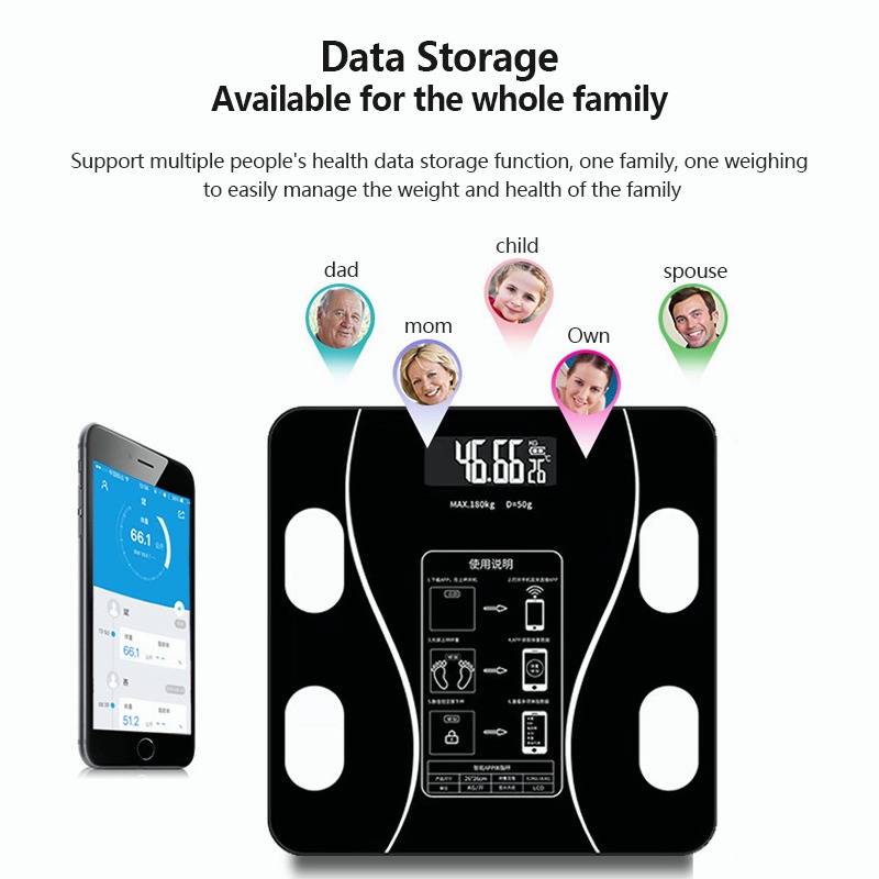 Smart Weighing Scale Weighing Scale Body Fat Digital Weighing Scale ...