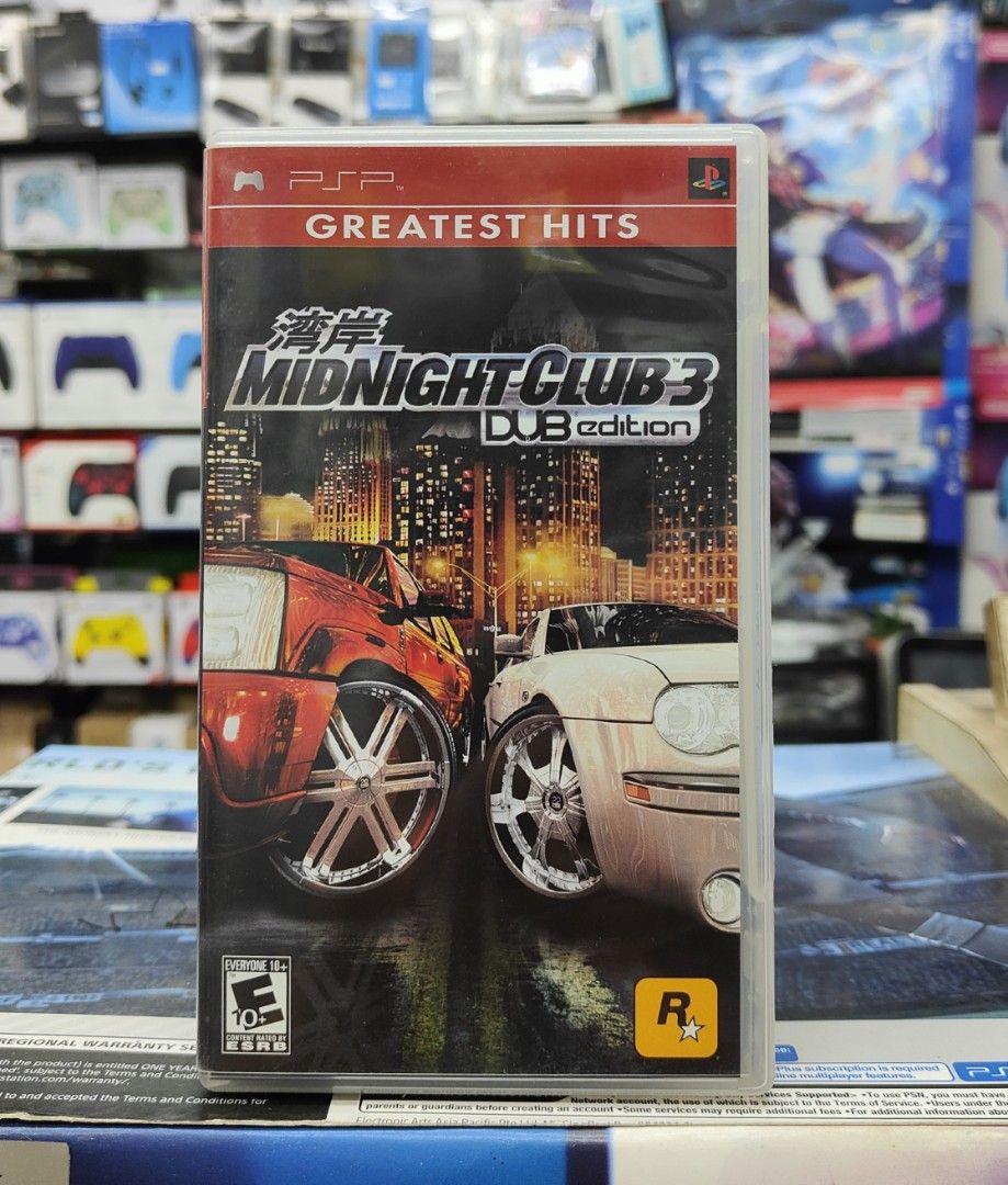 Sony PSP Midnight Club 3 Dub Edition R1, Video Gaming, Video Games ...