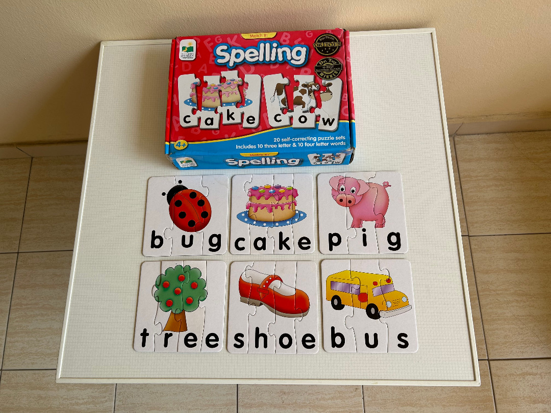 Spelling Puzzle Sets for age 3 & above, Hobbies & Toys, Toys & Games on ...
