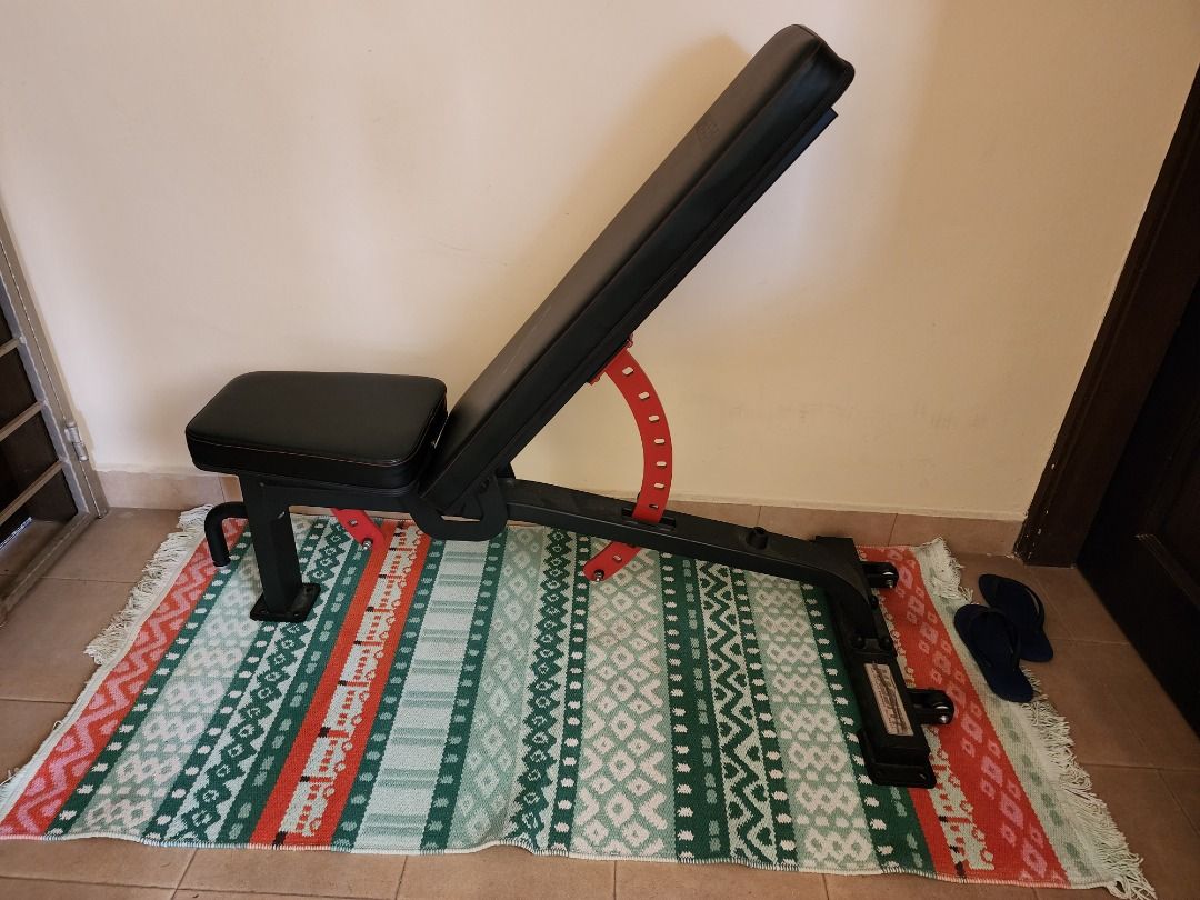 Squat bench rack + Wide reclining bench , Sports Equipment, Exercise ...