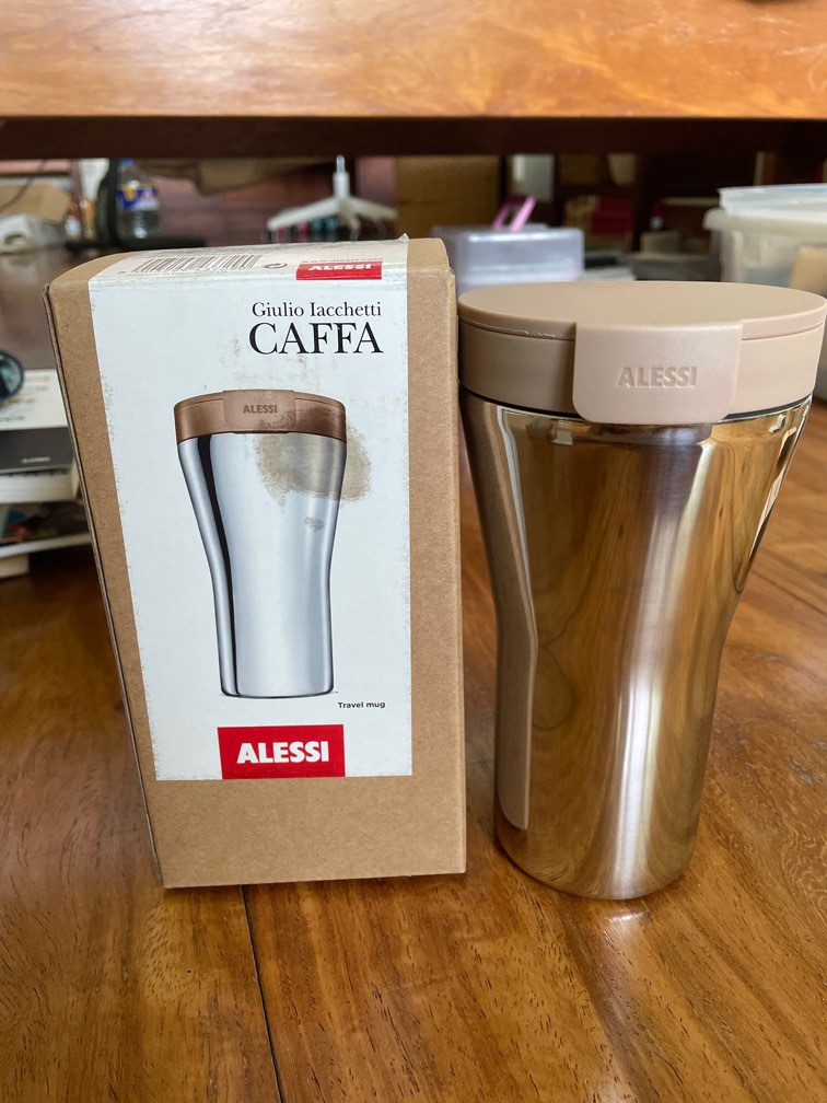 Alessi Giulio Iacchetti Caca Insulated Stainless Steel Travel Mug 14 oz ...