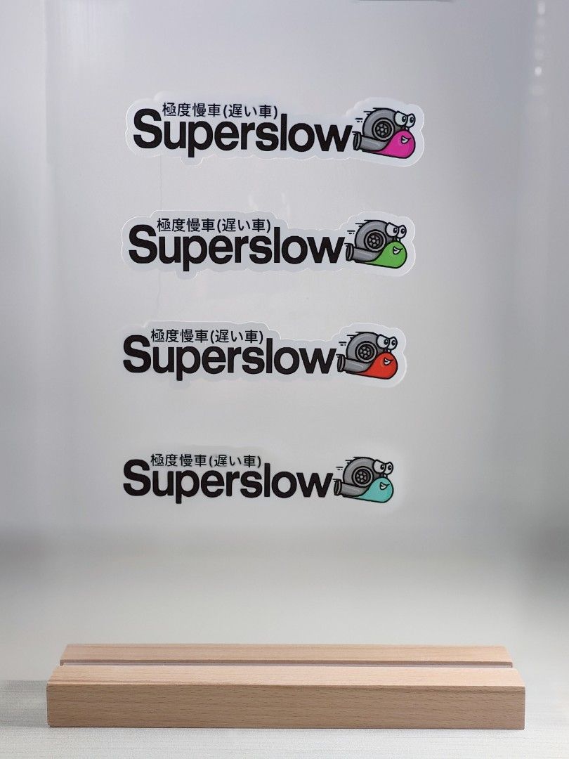 superslow waterproof stickers, Hobbies & Toys, Art & Prints on Carousell