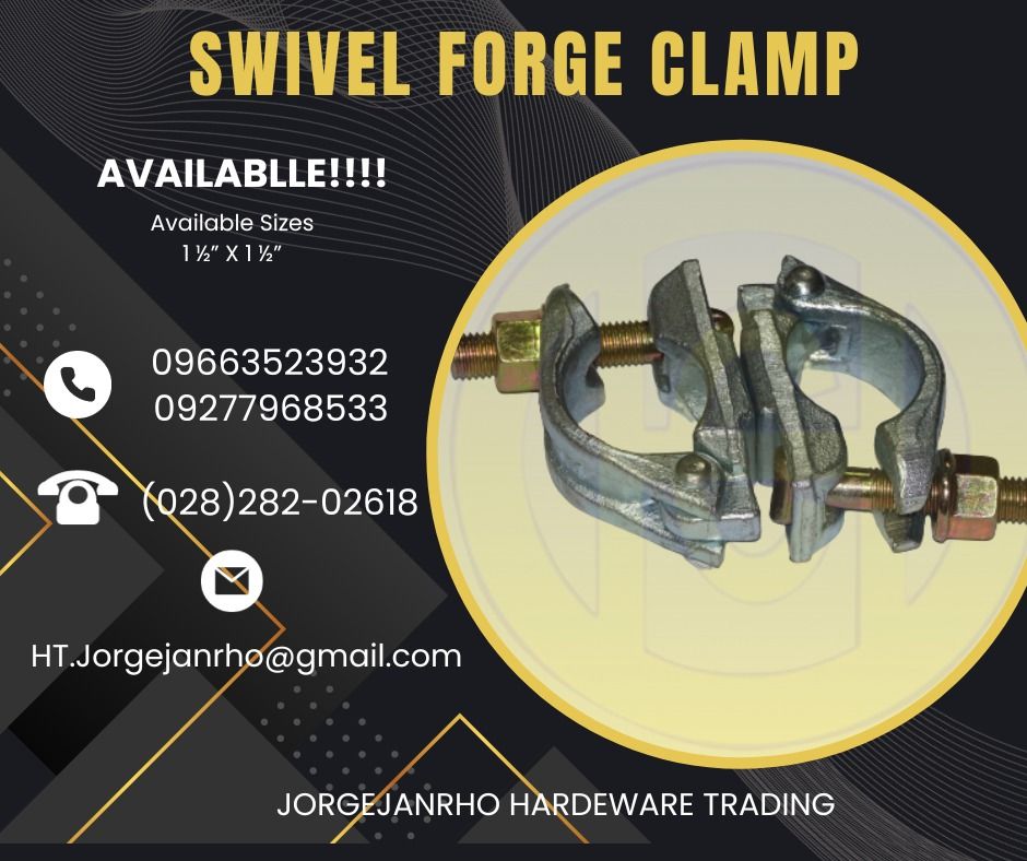 SWIVEL FORGE CLAMP, Commercial & Industrial, Construction & Building ...