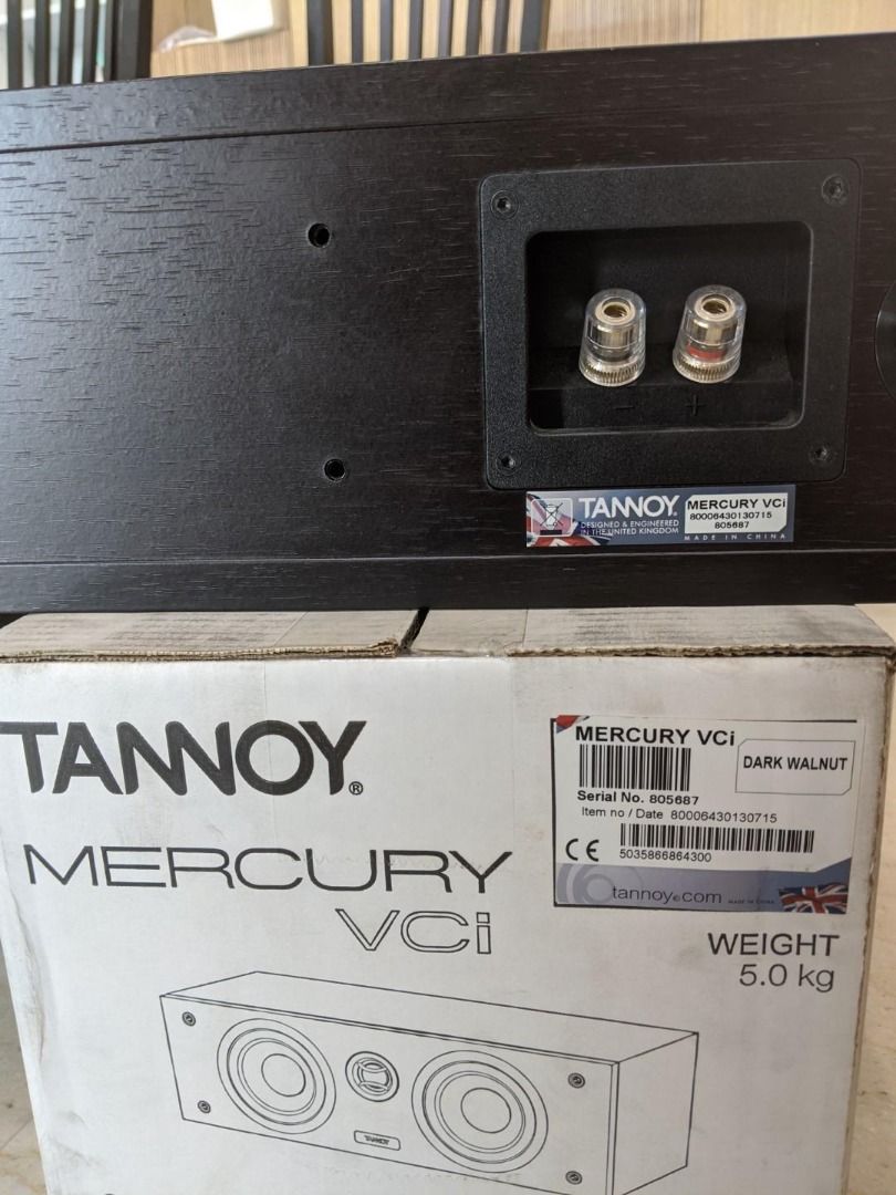 Tannoy Mercury VCi centre speaker, Audio, Soundbars, Speakers ...