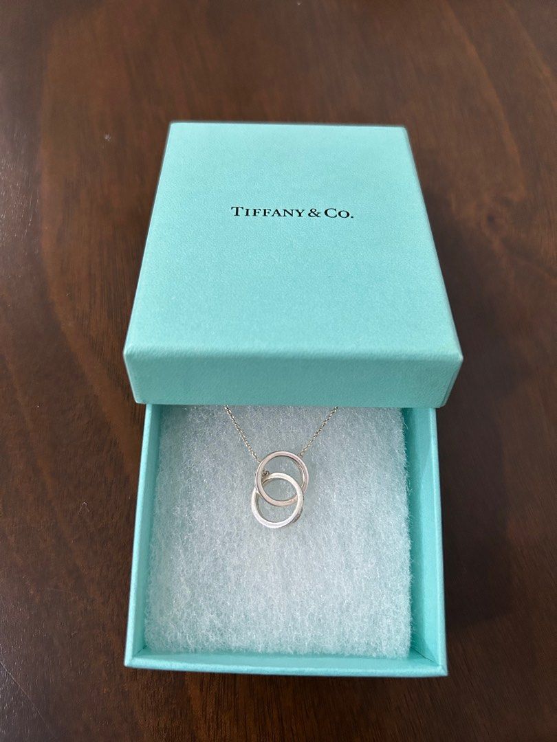 Tiffany & Co. 1837 Interlocking Circles Pendant Necklace Sterling ...