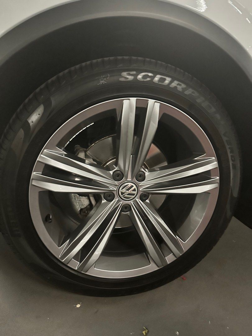 Tiguan R line Stock Rims 19”, Car Accessories, Tyres & Rims on Carousell